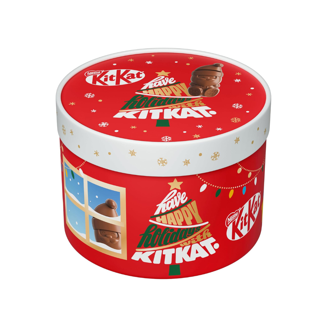 KitKat Holiday Santa Party Chocolate Box (35 Kitkats Inside Box) | Mad ...