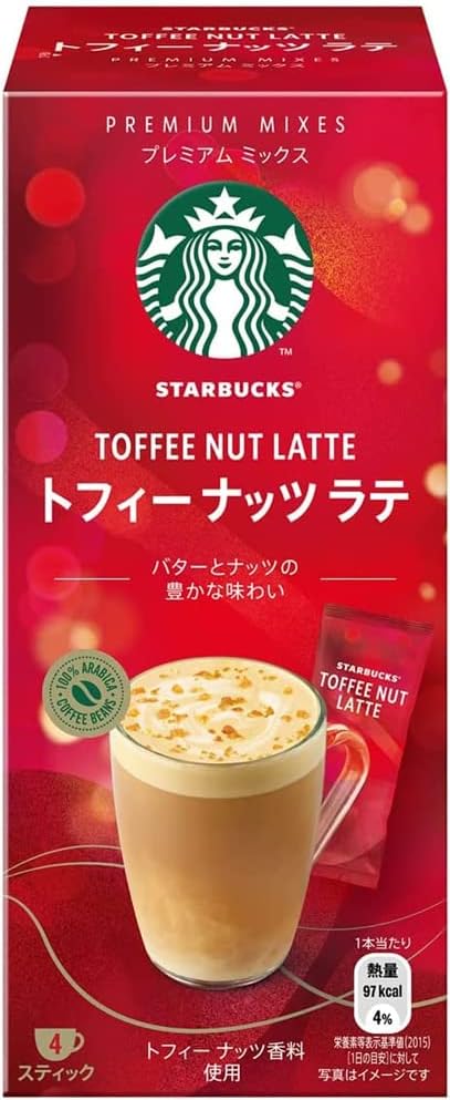 Starbucks Premium Mix Toffee Nut Latte Instant 4 Sachets Inside Pack ...