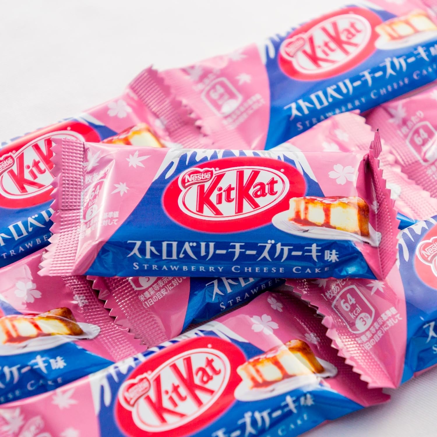 Nestle Japan KitKat Mini Strawberry Cheesecake Flavor Mt. Fuji Pack 9 ...