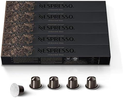 Nespresso Ispirazione Roma 5-bottle set (50 Pods) Original capsule ...