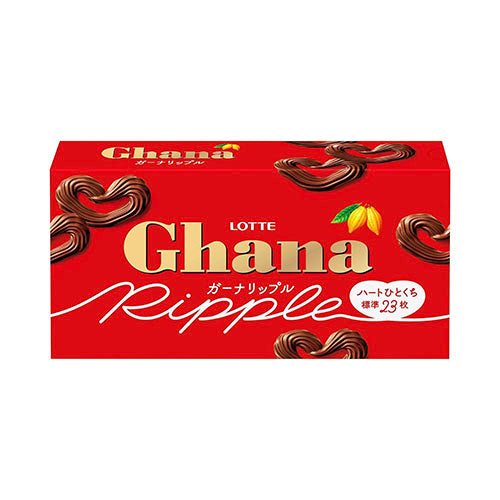 Lotte Ghana Ripple Chocolate | Pack of 2 | Made in Japan | Valentine's ...