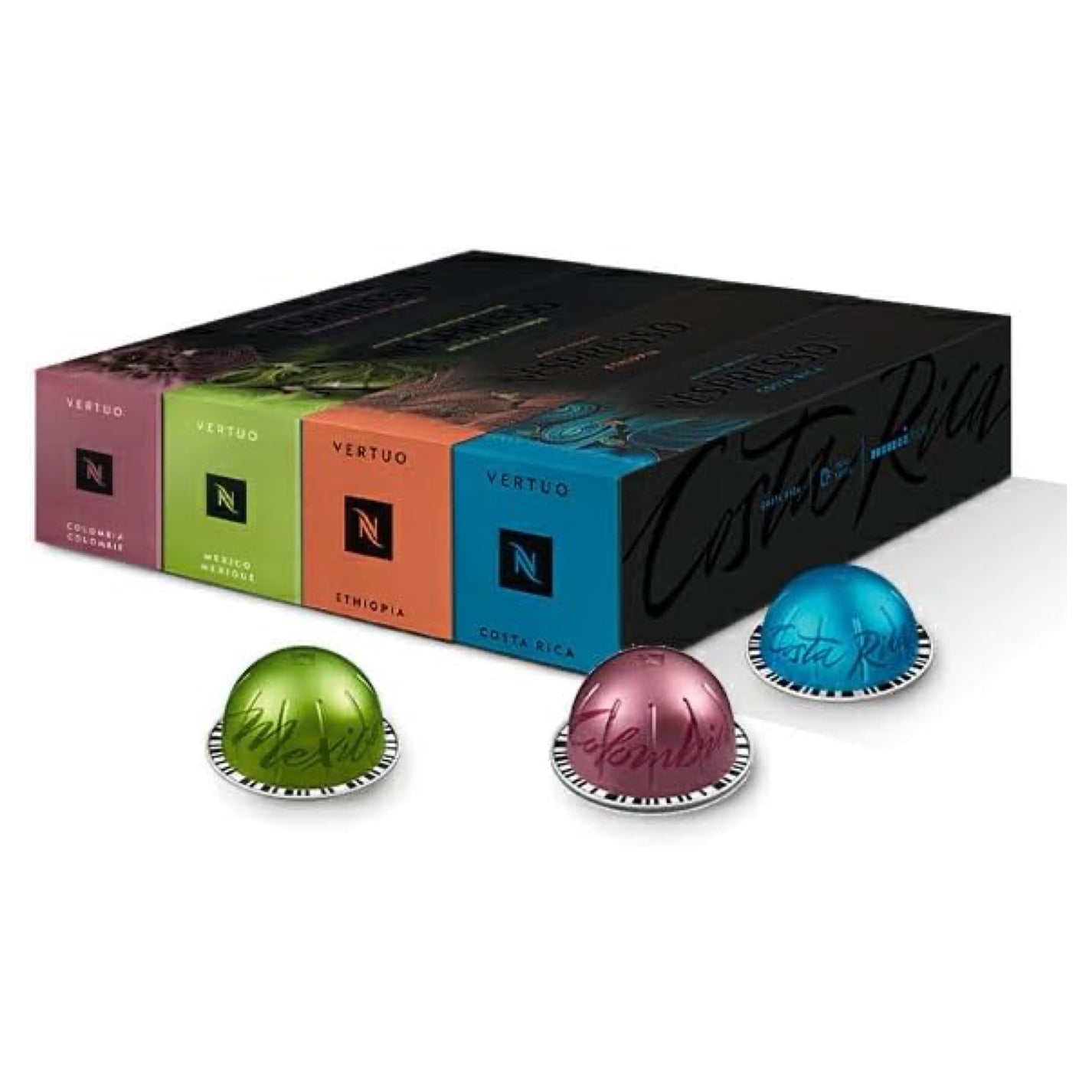 Nespresso Vertuo Master Origins Coffee Set 4 Types (40 Cups) Vertuo Ex ...